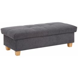 Home Affaire Hocker »Lyla« mit Stauraum, Breite 131 cm anthrazit