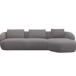FLEXLUX Wohnlandschaft »Torino, rund, L-Form, Sofa-Ecke mit Recamiere, Longchair-Sofa« Modernes, organisches Sofa-Design, Kaltschaum,...