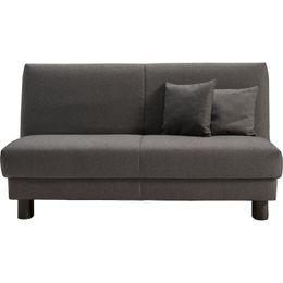 ell+ell ELL + ELL Schlafsofa »Enny« Liegefläche Breite 155 cm, Liegehöhe 40 cm, Füße schwarz, Rückenlehne grau