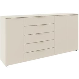 Rauch Schubkastenkommode »Kommode Türkommode Sideboard Kombikommode FLIPP« Breite 200 cm mit 4 Einlegeböden, 3-türig mit 5 Schubladen und...