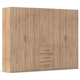 Rauch Drehtürenschrank »Kleiderschrank Schrank Garderobe Schlafzimmerschrank EVELYN« in 2 Höhen 197 oder 210 cm erhältlich, in elegantem Stil mit...