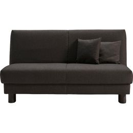 ell+ell ELL + ELL Schlafsofa »Enny« Liegefläche Breite 155 cm, Liegehöhe 40 cm, Füße schwarz, Rückenlehne dunkelgrau