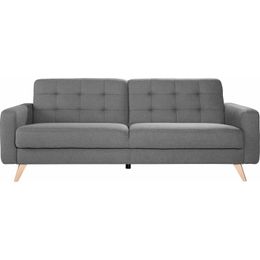 exxpo - SOFA FASHION 3-Sitzer »Nappa, kompakt und komfortabel, bequem, zeitloses Design, L-Form« tolle Detailverarbeitung, mit Bettfunktion und...