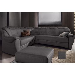 Sit & More SIT&MORE Ecksofa »Benson L-Form« wahlweise mit Bettfunktion anthrazit