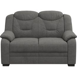 COTTA 2-Sitzer &raquo;Marcus&laquo; Sofa mit hoher R&uuml;ckenlehne grau 100% Polyester