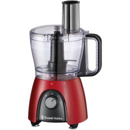 Russell Hobbs Zerkleinerer »Desire Food Processor 27110-56, 2, 3 Liter Glasbehälter« 600 W rot