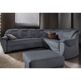 Sit & More SIT&MORE Ecksofa »Benson L-Form« wahlweise mit Bettfunktion dunkelgrau
