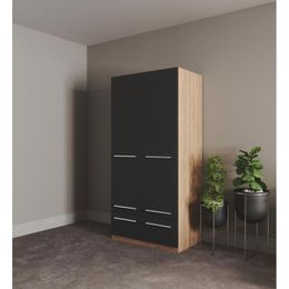 Priess Kleiderschrank »Schrank Garderobe Wäscheschrank Barcelona in 5 Breiten« viel Stauraum, geräumige Schubkästen, mit Spiegel, MADE IN GERMANY...