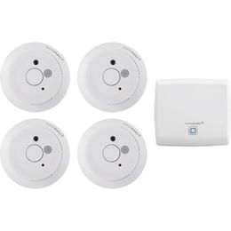 homematic IP Smart-Home Starter-Set »Rauchwarnmelder (5-tlg)« weiß Paket bestehend aus: 1 x homematic IP Access Point, 4 x homematic IP...