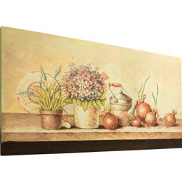 MyFlair M&Ouml;BEL & ACCESSOIRES Wandbild &raquo;Kate&laquo; Wanddeko, Motiv Blumen & Fr&uuml;chte, 90x48 cm, Wohnzimmer Farbe Bild(er): Bunt