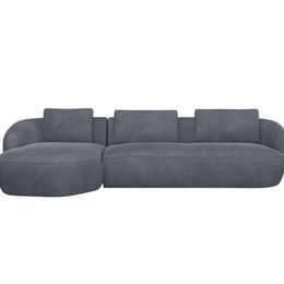 FLEXLUX Wohnlandschaft »Torino, rund, L-Form, Sofa-Ecke mit Recamiere, Longchair-Sofa« Modernes, organisches Sofa-Design, Kaltschaum,...