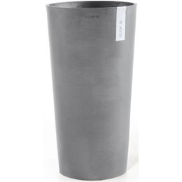 Ecopots Blumentopf &raquo;Amsterdam extrahoch 90 Grau&laquo; f&uuml;r innen und au&szlig;en: frostsicher, bruchsicher und lichtbest&auml;ndig grau Kunststoff