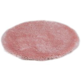 ANDIAMO Sitzkissen &raquo;Sitzauflage Lamm-Fellimitat&laquo; Kunstfell, rund, &Oslash; 40 cm, auch als 4er Set rosa + Felloptik Obermaterial: 100% Polyester B/L: 40...