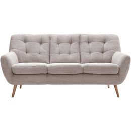 exxpo - SOFA FASHION 3-Sitzer »Scandi, bequem, aufwendige Rückenpolsterung für mehr Sitzkomfort« aktuelle Farben in hochwertigen Bezugsqualitäten,...