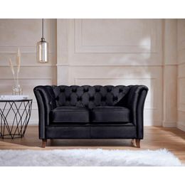 Home Affaire Chesterfield-Sofa »Reims« mit echter Chesterfield-Knopfheftung, hochwertige Verarbeitung anthrazit