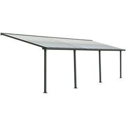 Terrassendach &raquo;Olympia 3x9.15&laquo; BxT: 924x295 cm grau Aluminium, Polycarbonat (PC)