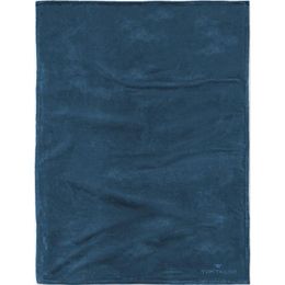 Tom Tailor HOME Wohndecke »Angorina« mit Logo-Stickerei, Kuscheldecke petrol Obermaterial: 100% Polyester B/L: 150 cm x 200 cm
