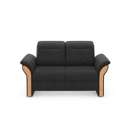 Home Affaire 2-Sitzer &raquo;Dangast&laquo; Kopfteilverstellung, Holz-Chatosen, wahlweise auch im Easy Clean Bezug grau Luxus-Microfaser EUPHORIA 100% Polyester;