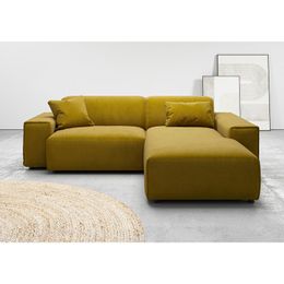 Andas Ecksofa »Glimminge L-Form auch in Breitcord, Feincord + Easy care-Bezug, « Breite 234, Zierkissen pistazie