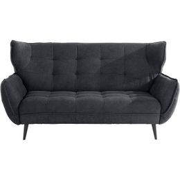 LEONIQUE 2-Sitzer »Ariana« Big-Sofa bzw. stylischer Hochlehner black 0