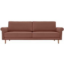 Creation BY ROLF BENZ 2-Sitzer &raquo;CR.450, Designsofa, Loungesofa&laquo; modern Landhaus, F&uuml;&szlig;e in Nussbaum, Breite 168 cm braun NaturLEDER OSKAR (echtes 