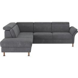Home Affaire Ecksofa »Calypso L-Form« mit Relaxfunktion motorisch im Sofa 2, 5- Sitzer anthrazit