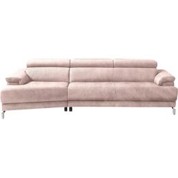 Egoitaliano Ecksofa &raquo;Soul, extravagantes Designsofa, Megasofa, super bequem, tolle Details&laquo; mit Trapez-Abschlu&szlig;element, inkl verstellbarer Kopfteile grau Luxus-