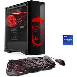 CSL Gaming-PC »HydroX V29583 MSI Dragon Advanced Edition« schwarz Inkl. Maus, Tastatur, WLAN 300 MBit/s, USB 3.2 Gen1