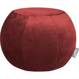 SITTING POINT Sitzsack »Sitzhocker Plump VELUTO« mit Innensack marsala