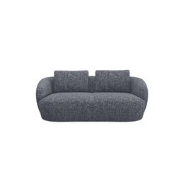 FLEXLUX 2, 5-Sitzer »Torino, rund, Couch, Loveseat, « Modernes, organisches Sofa-Design, Kaltschaum, Wellenunterfederung Granite Grey