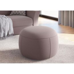 Sit & More sit&more Hocker &raquo;Cadabra&laquo; Rundhocker, Durchmesser Sitzfl&auml;che 64 cm oder 104 cm rosa Samtoptik (100% Polyester);Soft clean (98% Polyester, 2% Polyamid)