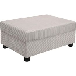 Collection AB Hocker &raquo;Parma&laquo; Frei stellbar, komfortabler Federkern, individuell kombinierbar beige 100%Polyester