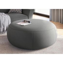 Sit & More sit&more Hocker &raquo;Cadabra&laquo; Rundhocker, Durchmesser Sitzfl&auml;che 64 cm oder 104 cm grau Samtoptik (100% Polyester);Soft clean (98% Polyester, 2% Polyamid)