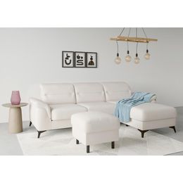 Sit & More sit&more Stauraumhocker &raquo;Sinatra&laquo; Sitzfl&auml;che ist abnehmbar, mattschwarze Metallf&uuml;&szlig;e beige 100% Polyester