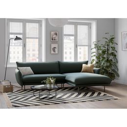 Andas Ecksofa »Stine L-Form« Besonderes Design durch Kissenoptik und Keder, by Morten Georgsen grün