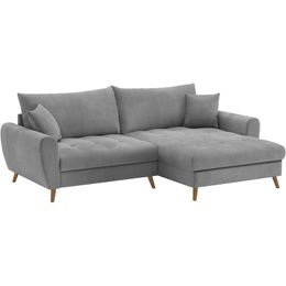 Ecksofa &raquo;Blackburn II, L-Form&laquo; Mit Kaltschaumpolsterung bis 140 kg belastbar grau Memphis (Grundgewebe - 100% Polyester; Nutzschicht- 90% Polyester / 