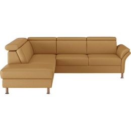 Home Affaire Ecksofa »Calypso L-Form« mit Relaxfunktion motorisch im Sofa 2, 5- Sitzer dijon