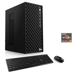 CSL PC »Mystic V24072« schwarz Inkl. Maus, Tastatur, 300 MBit/s WLAN-Karte