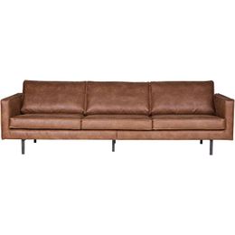 Woood 3-Sitzer »Rodeo Sofa« in Lederoptik, Breite 277 ccm cognac