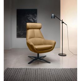 BETYPE Drehsessel »Be Organic High Back, Loungesessel, Hochlehnsessel« in elegantem Design mit Drehfunktion stone