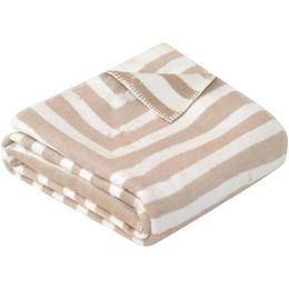 Ibena Wohndecke »Kuscheldecke Koloa« eleganter Minimalismus beige/wollweiß Obermaterial: 58% Baumwolle, 35% Polyacryl, 7% Polyester B/L: 150 cm x...