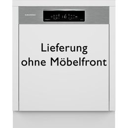 Grundig teilintegrierbarer Geschirrspüler »GNIP4410XDW 7637891677« 14 Maßgedecke QuietWash Edelstahl Extratrocknen-Funktion