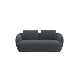 FLEXLUX 2, 5-Sitzer »Torino, rund, Couch, Loveseat, « Modernes, organisches Sofa-Design, Kaltschaum, Wellenunterfederung Anthracite