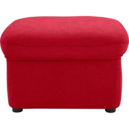 DOMO collection Hocker &raquo;Faenza&laquo; DOMO collection Hocker, in gro&szlig;er Farbvielfalt rot 100% Polyester