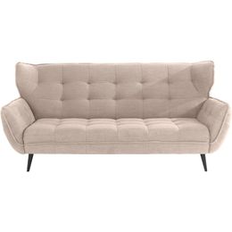 LEONIQUE 3-Sitzer »Ariana« Big-Sofa bzw. stylischer Hochlehner natural 0