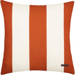 Esprit Dekokissen »Neo Stripe« mit Streifen, Kissenhülle ohne Füllung, 1 Stück bronzefarben/zimt/orange + gestreift Bezug: 100% Baumwolle B/L: 45...