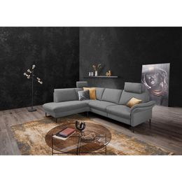 Places of Style Ecksofa »Sarsina: mit Tonnentaschen-Federkern, perfekt zum Entspannen L-Form« inklusive 2 motorischen Relaxfunktionen mit...