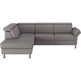 Home Affaire Ecksofa »Calypso L-Form« mit Relaxfunktion motorisch im Sofa 2, 5- Sitzer hellgrau