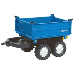 Rolly Toys Kinderfahrzeug-Anh&auml;nger f&uuml;r Trettraktoren blau