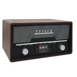 Denver Digitalradio (DAB+) »Retro MDA-525 DAB+/FM Radio mit CD/BT/USB« (Bluetooth FM-Tuner 5 W) Braun/Schwarz AUX-Eingang für MP3-Player etc.